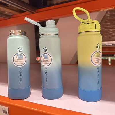 Costco代购ThermoFlask不锈钢冬季运动户外保温水杯情侣水杯710ml