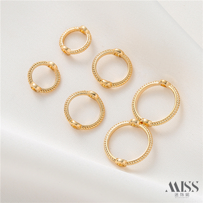 迷饰妮合金镀金镀银保色珠圈包邮