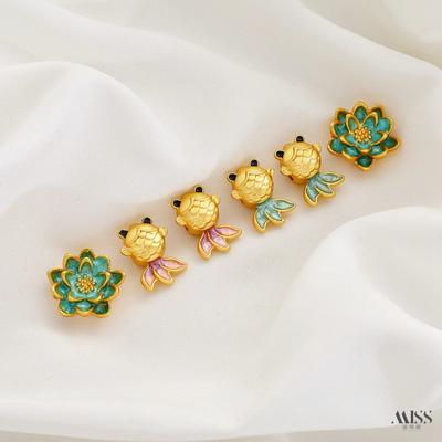 祢饰妮合金强保色隔珠