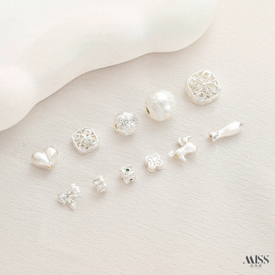 祢饰妮铜镀厚银保色隔珠