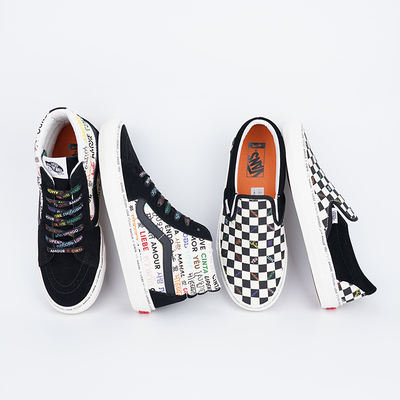 Vans Vault VLT LX棋盘格帆布鞋男女板鞋一脚蹬低帮Slip on休闲鞋