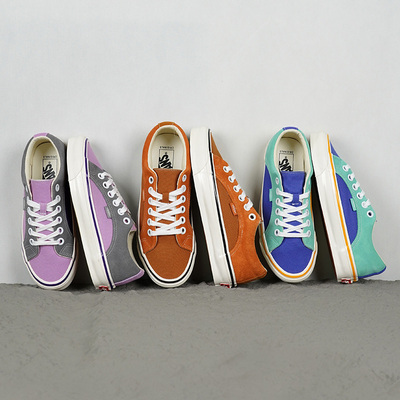 范斯休闲鞋男女撞色板鞋