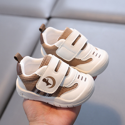 春秋季男宝宝学步鞋透气网面单鞋