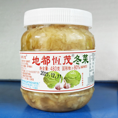 潮汕特产恒茂正宗地都冬菜480g海鲜砂锅粥调味品调料粿条汤