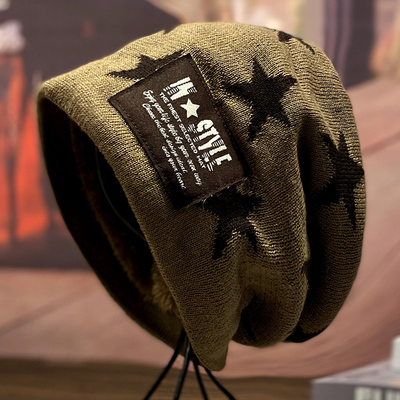 爆款时尚百搭加绒加厚毛线帽