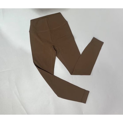 K038裸感高腰净版薄绒瑜伽裤