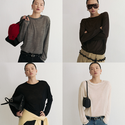 SLO“零重力羊毛T”圆领羊毛衫