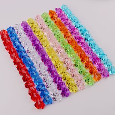 仿真水晶石冰块鱼缸造景石子亚克力七彩宝石儿童钻石玩具盆栽装饰