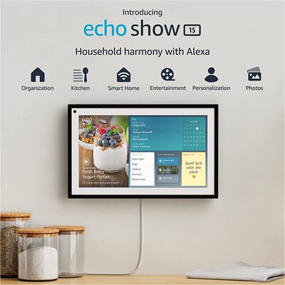 美国代购Introducing Echo Show 15  智能显示屏摄像头15.6英寸屏