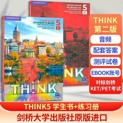 THINK 5（STUDENT'S BOOK&WORKBOOK）6ND EDITION Puchta,Stranks&Lewis-Jones,Jeff Stranks&Lewis-Jones 著 著