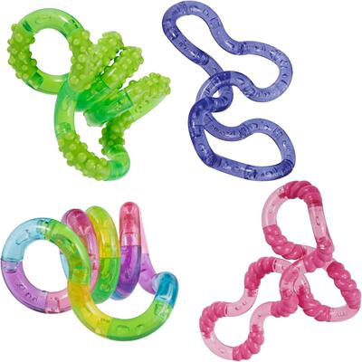 正版Tangle Jr. Fidget Toy指尖挤压扭曲压力缓解玩具