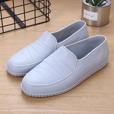 春秋灰色速干无网布男雨鞋泥工鞋