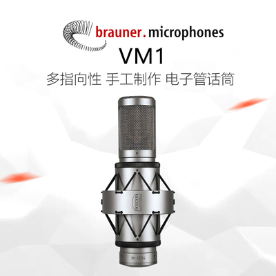 全新原装包邮 Brauner VM1/Pure Cardioid手工产大振膜电子管话筒
