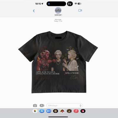 80s Hollywood Female Stars Vintage Collage Crop Tee小众潮牌t