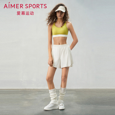 爱慕运动清风夏季女士纯色休闲短裤裤子AS151T11