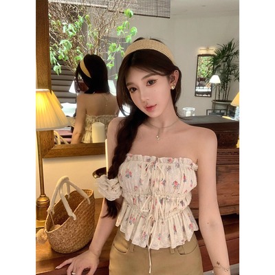 限量【少女集】过很法的summer！一字肩/抹胸/发圈 套组系列品