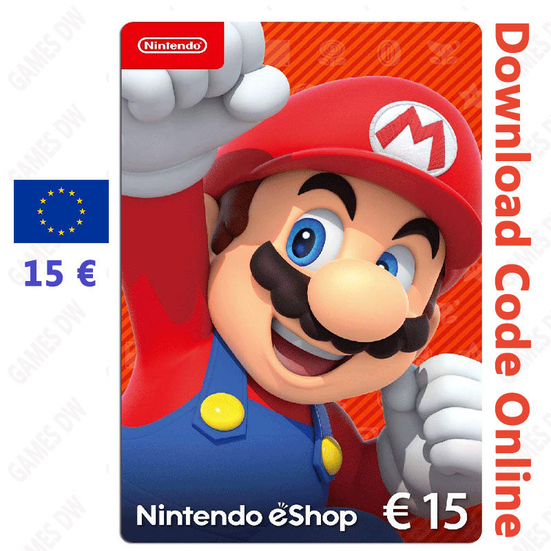 Nintendo eShop Card 15EUR欧元区任天堂15欧礼品卡 NS 3DS WiiU_虎窝淘