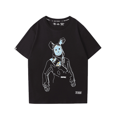 堡垒之夜联名Fortnite游戏周边男女情侣装夏季款宽松休闲短袖T恤