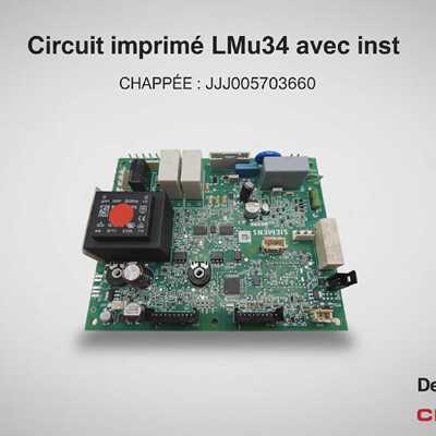 Circuit imprime lmu34 avec inst Chappee De Dietrich JJJ00570