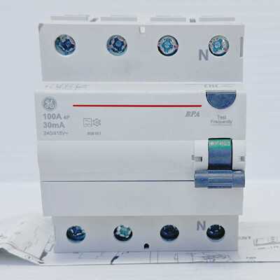 GE BPA4100030 RCCB 4P 100A 30mA 240415V RCBO RCD *NEW*