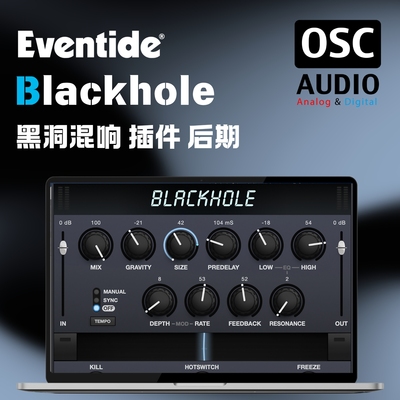 正版Eventide Blackhole 黑洞混响空间与氛围混响效果器插件