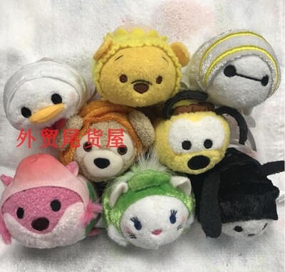 正品新款 点心造型 维尼 唐老鸭 幸运兔tsum tsum毛绒公仔手机擦