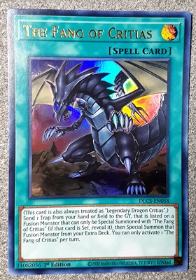 游戏王 美英一刷 DLCS-EN058  UR 彩字 克里底亚之牙  A9B