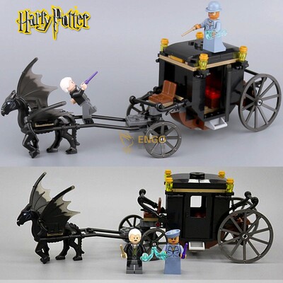 哈利波特神奇动物马车拼装积木