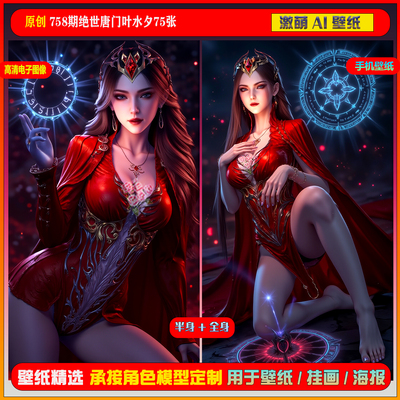 激萌原创75张 758期绝世唐门叶夕水6K手机壁纸美图cg素材