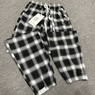 130-170春秋男女大童韩版格子束脚裤儿童百搭长裤子按裤长拍不透