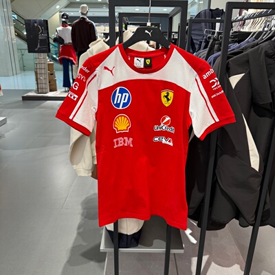 PUMA彪马男子FERRARI法拉利赛车系列车迷版赛车服短袖T恤713831