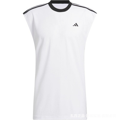 阿迪达斯运动背心夏季新款男装篮球训练服透气快干无袖T恤JE9290