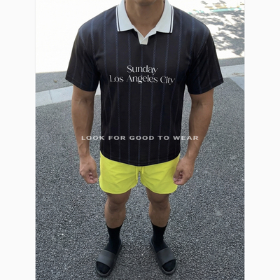 26春夏新品撞色polo衫运动风T恤