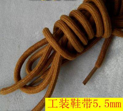 包邮拓极CAT工作鞋带.户外鞋圆鞋绳5.5MM微蜡棉质柔软不滑扣耐用