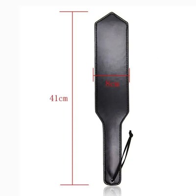 Without Glue Bondage Black Leather Spanking Paddle Erotic