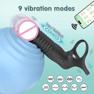 Double Penetration Anal Plug Dildo Butt Plug Vibrator For