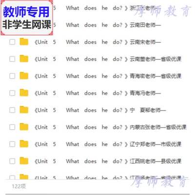 人教版pep英语六上What does he do公开课课件PPT教案视频教师用