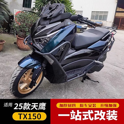 适用25款天鹰TX150/250护杠保险杠防摔排气杠TY150T-28D改装尾架