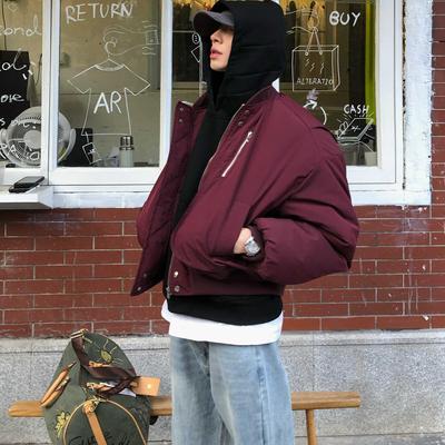 美式复古短款加厚棉衣