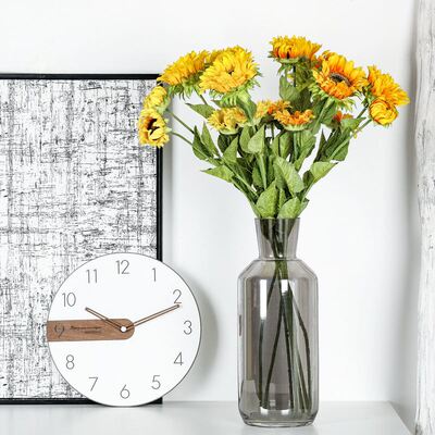 向日葵花仿真花植物盆景婚庆装饰品INS风仿真厂家玫瑰花MW68111