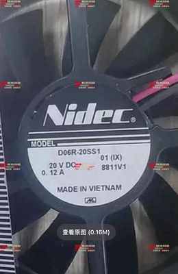 全新 Nidec D06R-20SS1 20V 0.12A 6015 6cm电饭煲散热风扇