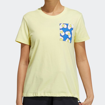 Adidas/阿迪达斯正品 三叶草 夏季女子休闲运动短袖T恤H58112