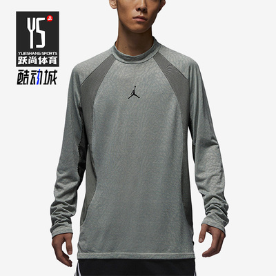 Nike/耐克正品Jordan男子简约时尚透气圆领长袖运动T恤FD8124