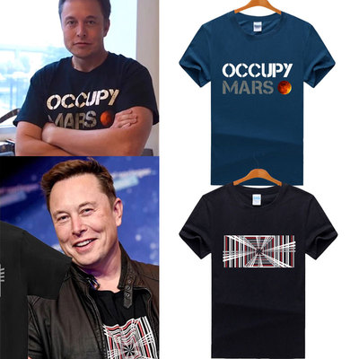 马斯克elonmusk同款短袖T恤