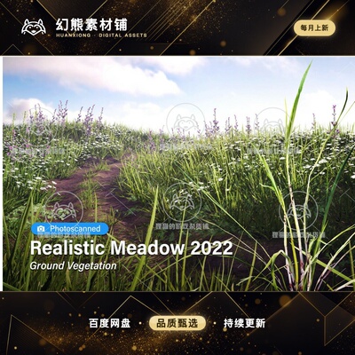 Unity Realistic Meadow 2022 Ground Vegetation 2022.0.1 植物