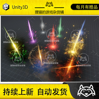 Unity Realistic ARPG Pickups Auras and Buffs VFX 1.0拾取特效