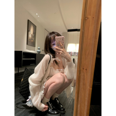 NSSCOLLECTION软糯马海毛开衫