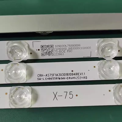 适用X-75寸AS75F1C/E080灯条CRH-AS75F1A3030181094IREV1.1 18*10