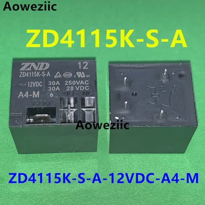 ZD4115K-S-A-12VDC-A4-M ZD4115K-S-A  插件4脚 ZND震德继电器