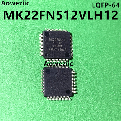 1个 MK22FN512VLH12 LQFP64微控制器IC 32位单核120MHz 512KB闪存